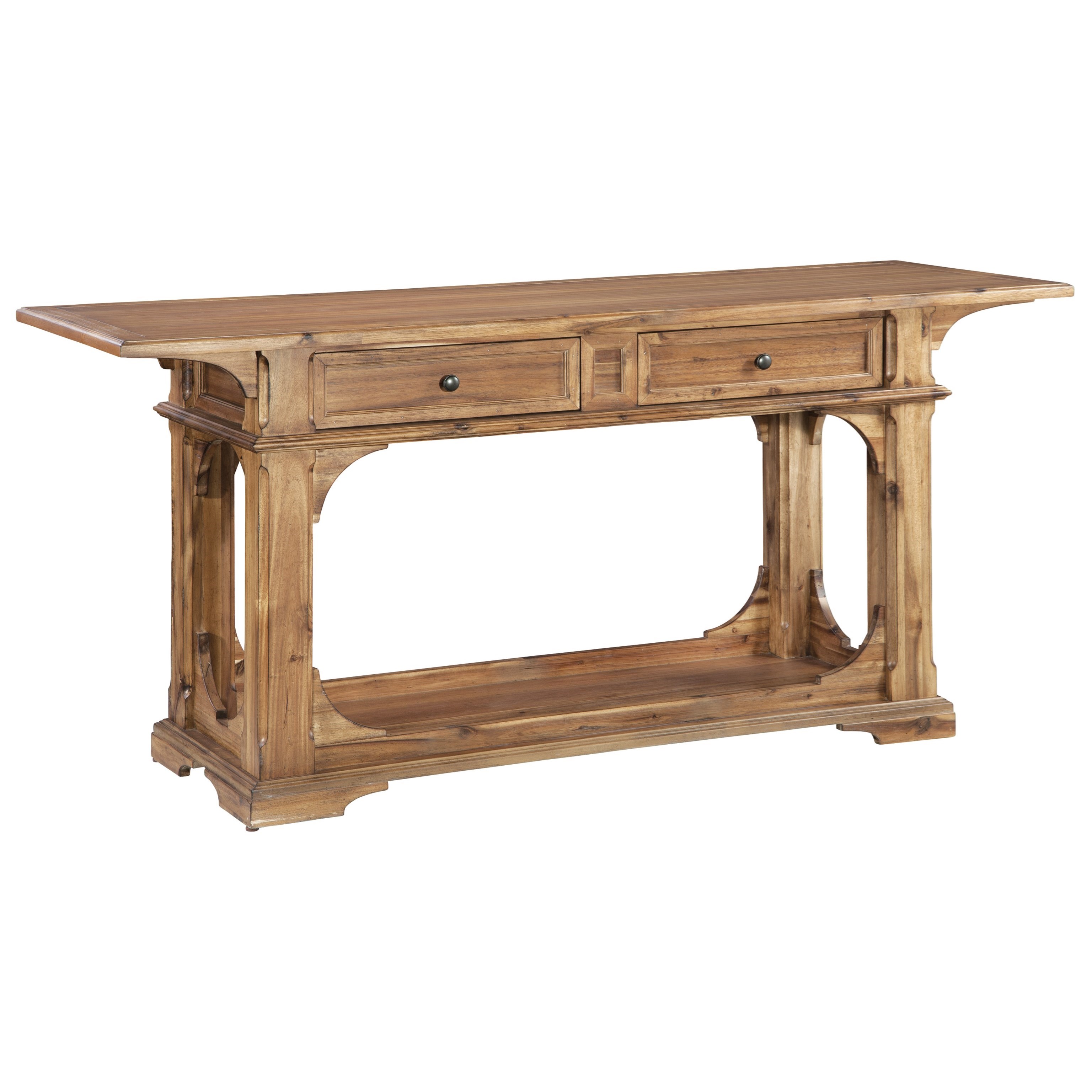 Hekman Wellington Hall 2 3310 Two Drawer Sofa Table Jacksonville Furniture Mart Sofa Tables Consoles